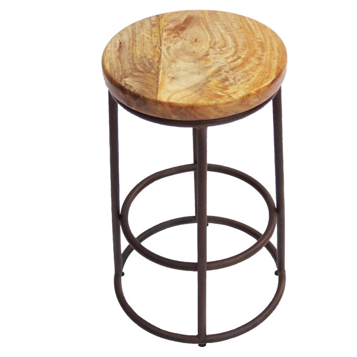 Union Rustic Parkridge Solid Wood 24'' Counter Stool & Reviews | Wayfair