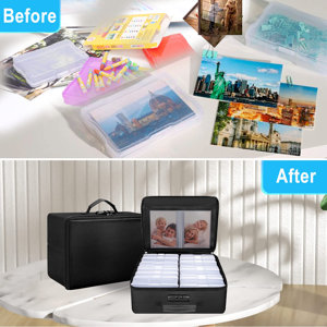BEACHWATER POOL & SPA, LLC Fireproof Photo Organizer With 16 Interior 4 ...