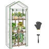 Gentingbro 3-Tier Portable Mini Greenhouse, PE-Covered Winter Plant ...