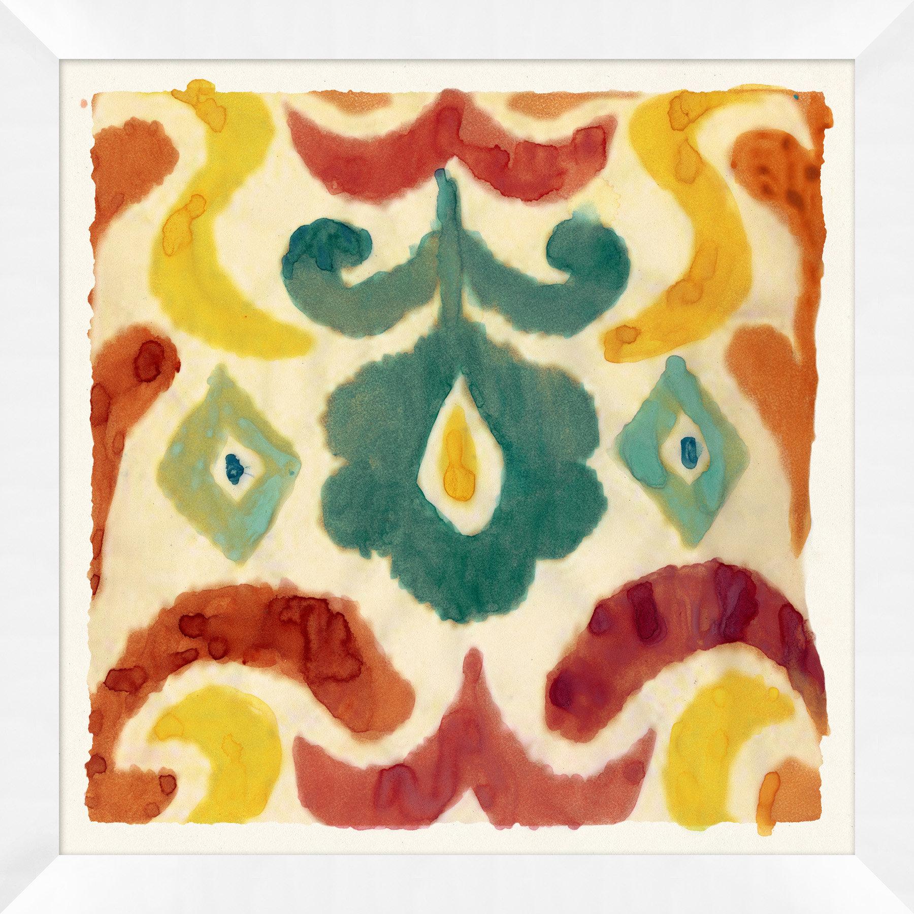 Wendover Art Group Painterly Ikat Collection 7 - Picture Frame Painting ...