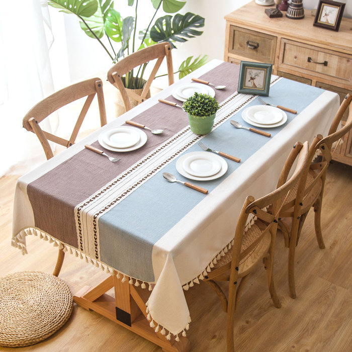 Union Rustic Dumas Rectangle Cotton Tablecloth & Reviews | Wayfair