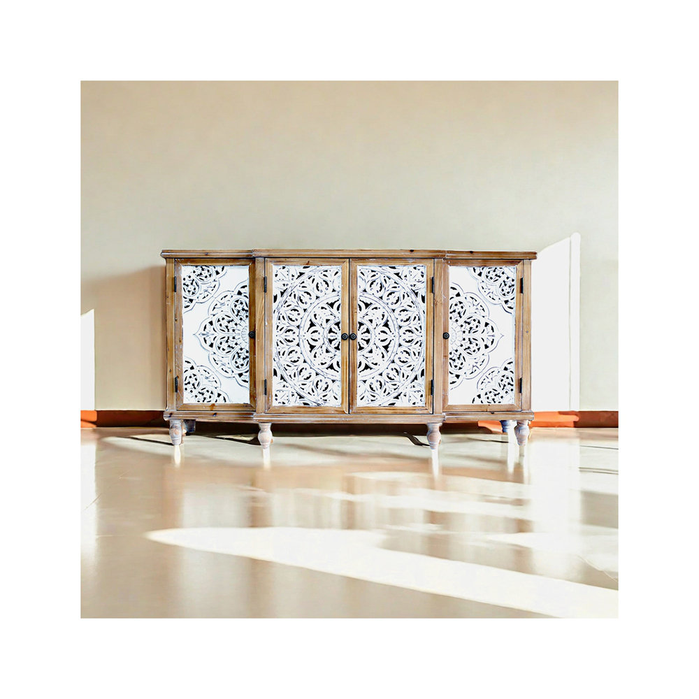 Bungalow Rose Storage Console Table with adjustable shelves | Wayfair