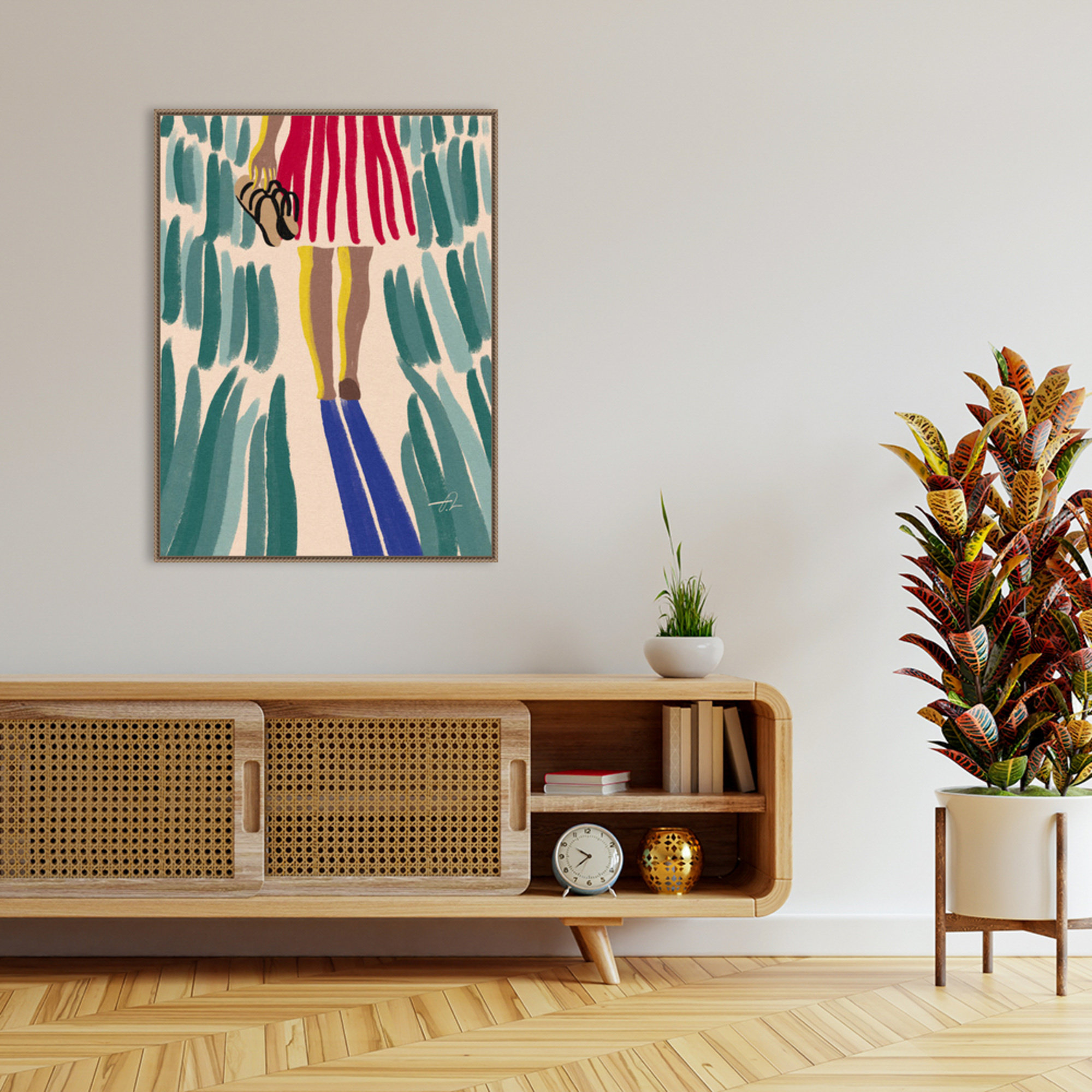 Wildon Home® Walking Barefoot In Summer Grass by Fabian Lavater ...