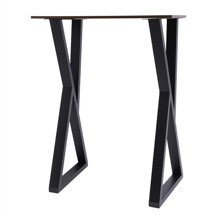 17 Stories Dalylah Steel, Rubber Table Leg | Wayfair