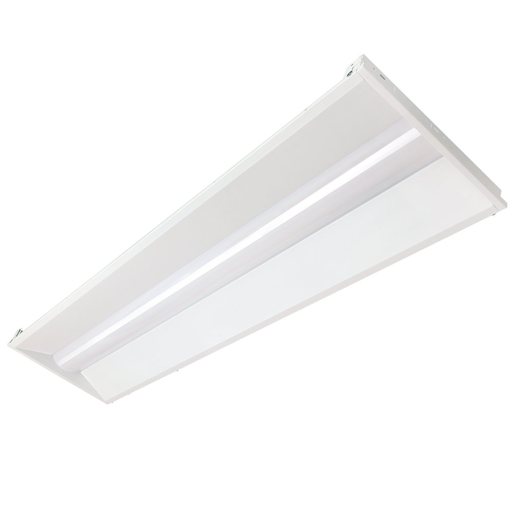 ETi Solid State Lighting 1 ft. x 4 ft. Center Basket LED Troffer Light 29W/24W/19W/15W Dimmable ...