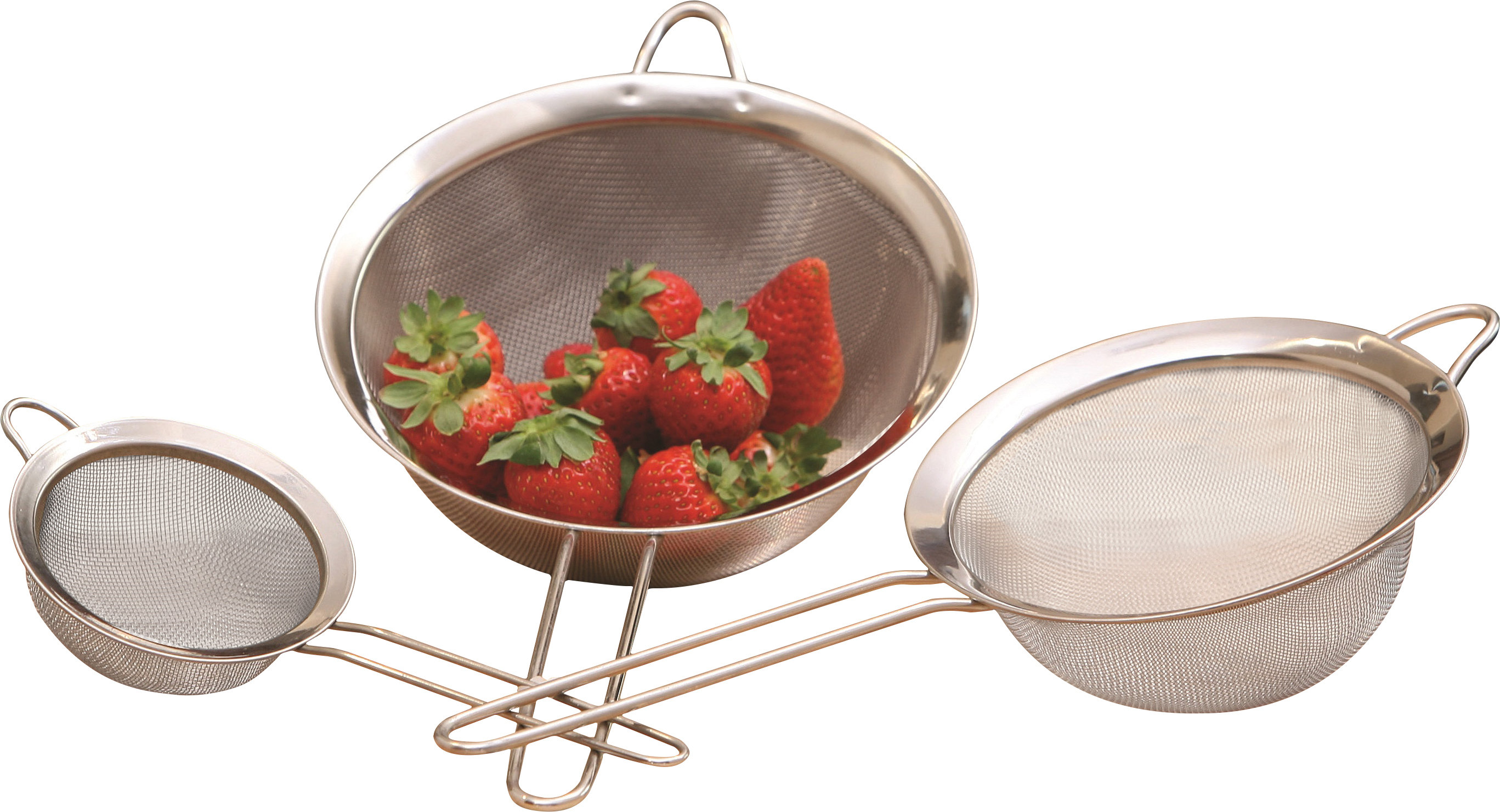 Cook Pro All Purpose 3 Piece Stainless Steel Strainer Set & Reviews ...