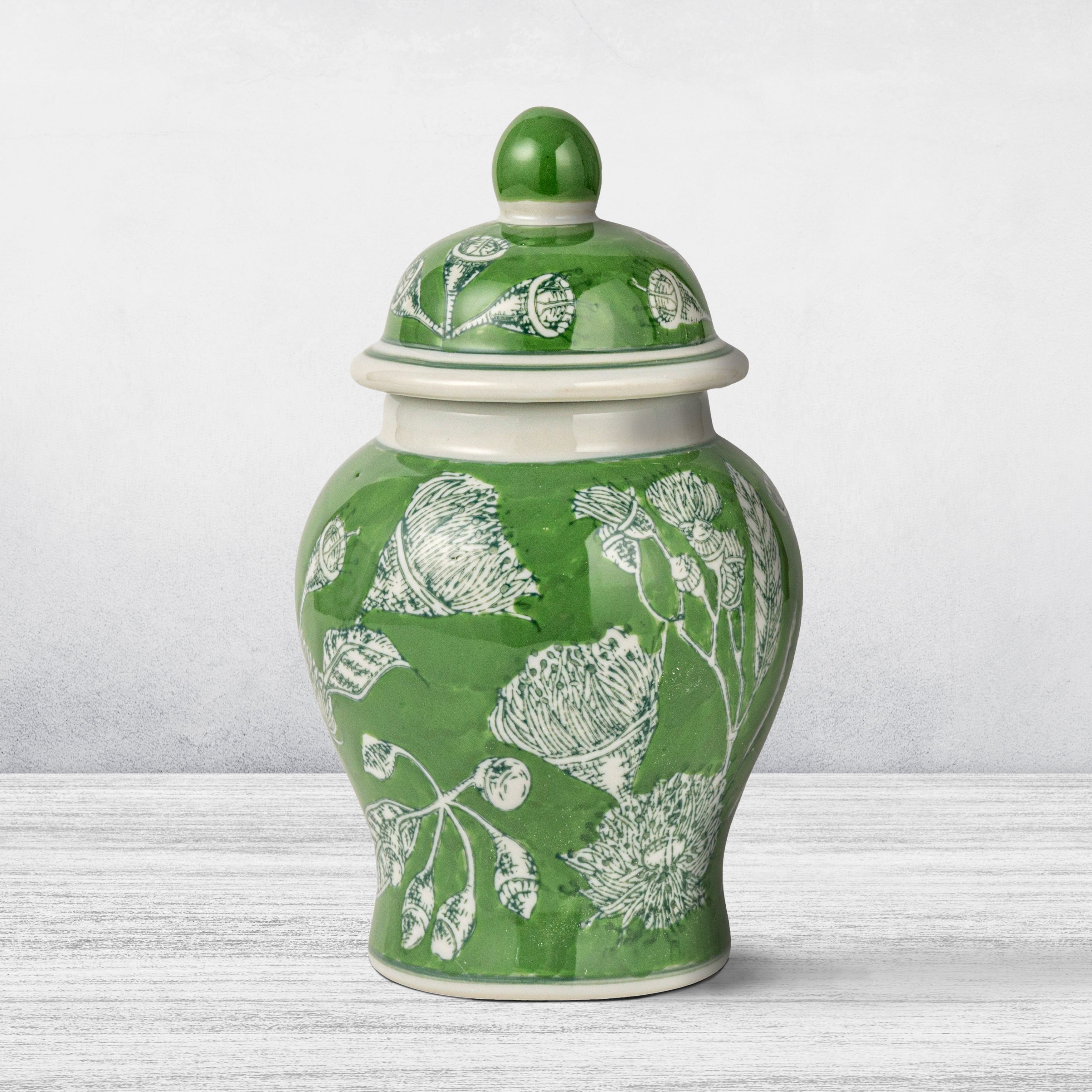 Lark Manor™ Decorative Ceramic Ginger Jar With Domed Lid | Wayfair