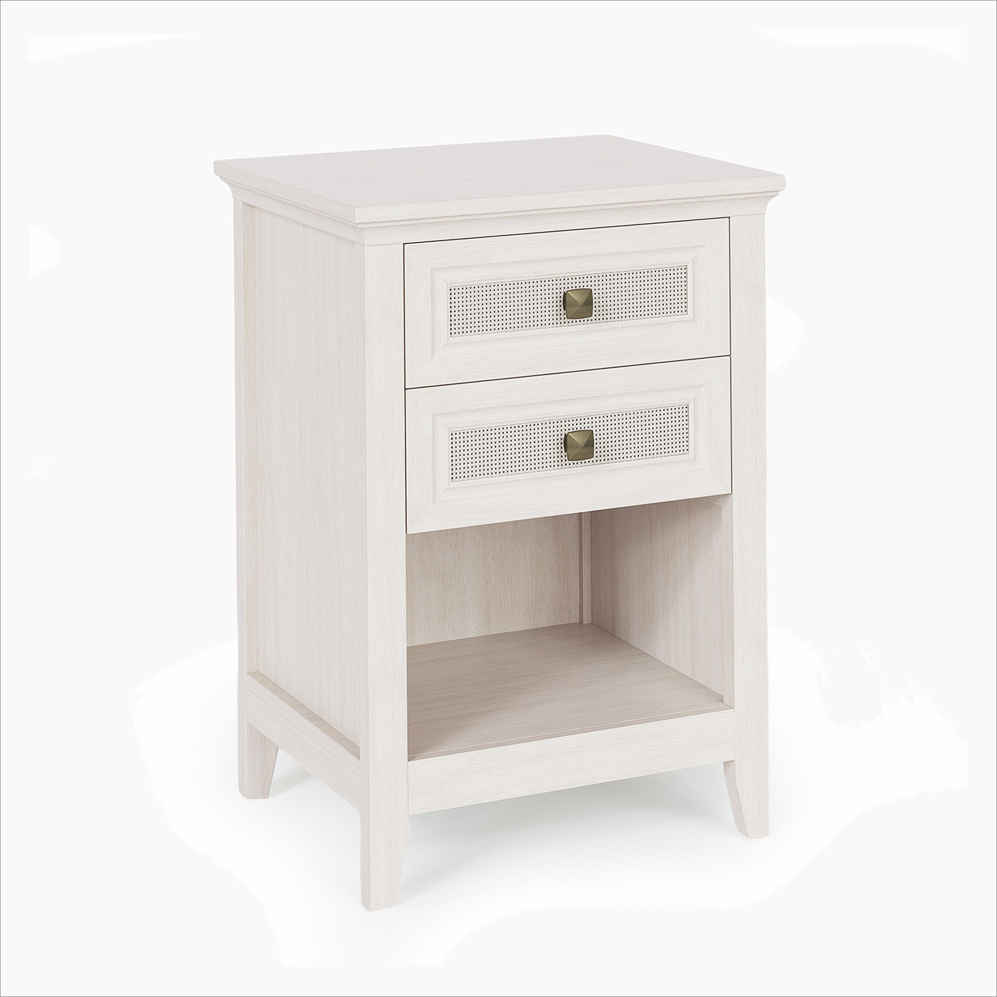 Rosecliff Heights Farmhouse Nightstand, Boho Bedside Table with 2 ...