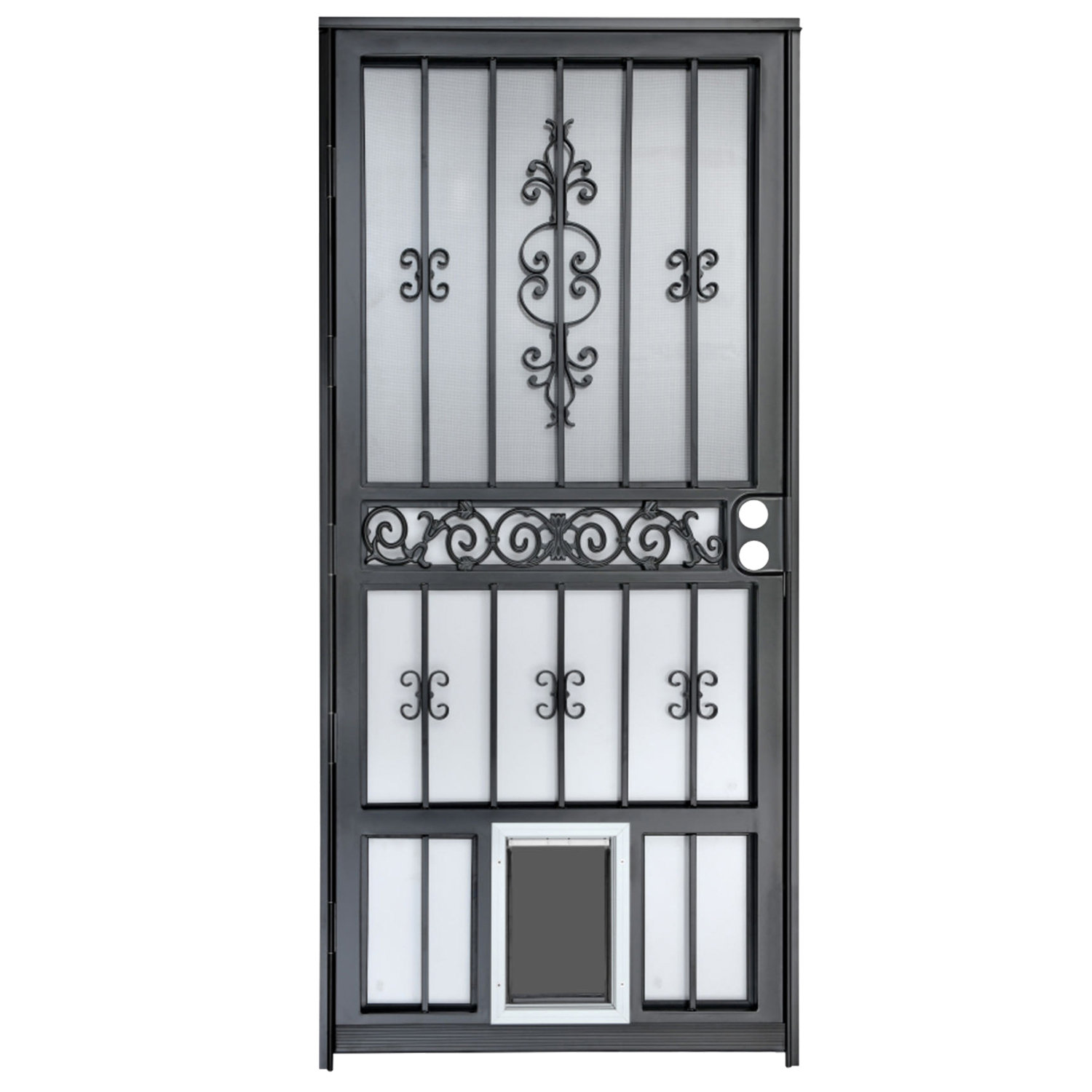 Grisham Deluxe Steel Security Door,36×80inch Iron Security Storm Door ...