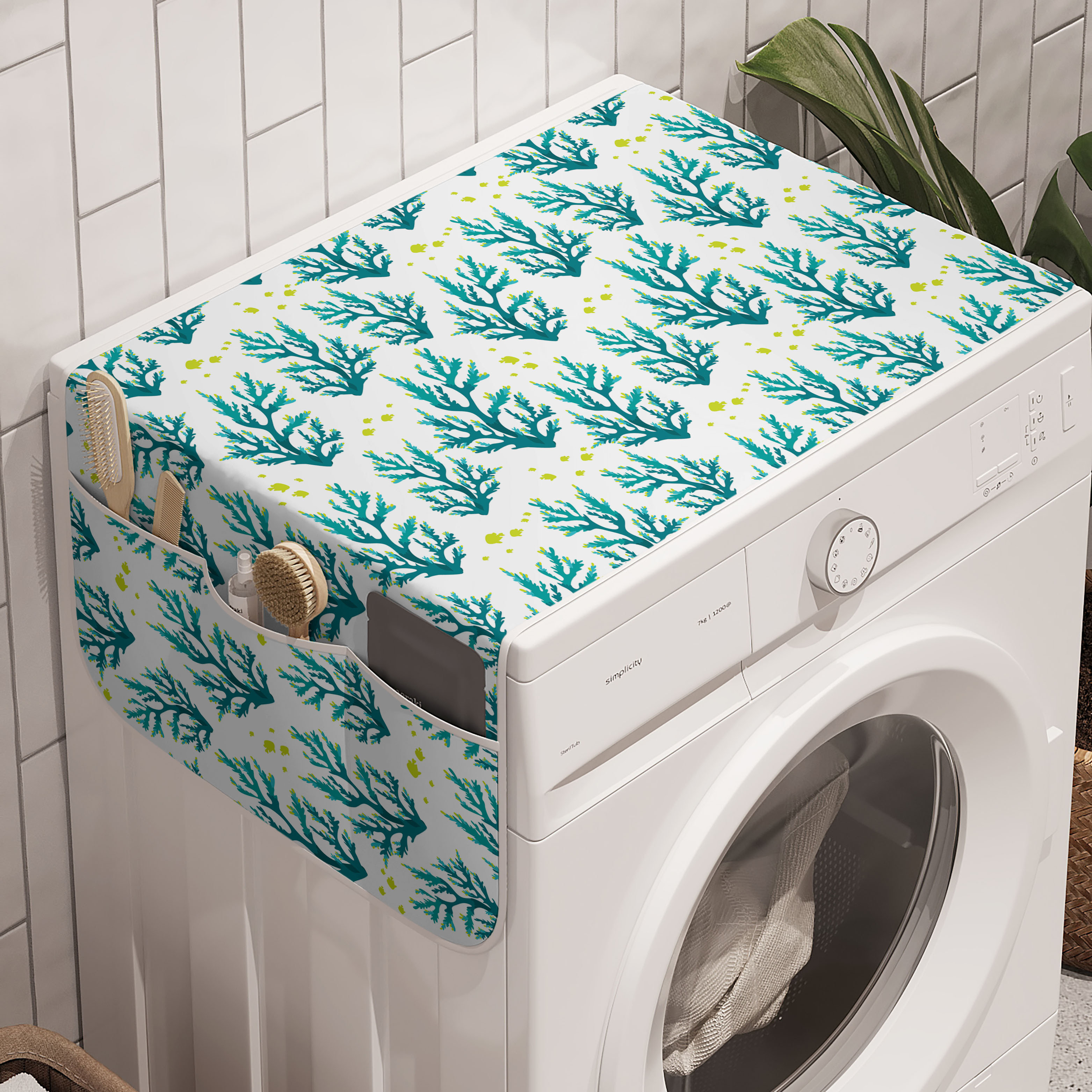 East Urban Home Nautical Washing Machine Organizer Pack of 2 47" x 18.5 ...