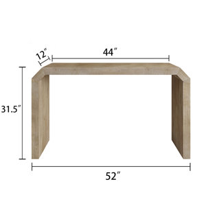Millwood Pines Wood 52'' Console Table & Reviews | Wayfair