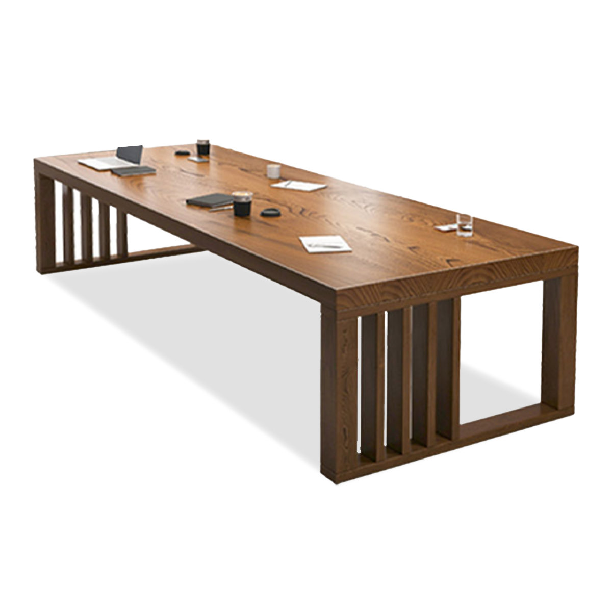 Ophelia & Co. Solid wood rectangular conference table / office desk ...