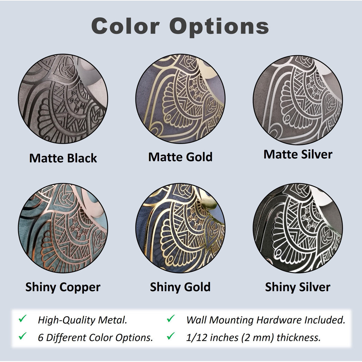 Rosdorf Park Metal Surah Ibrahim Islamic Wall Art and Decor with Arabic ...