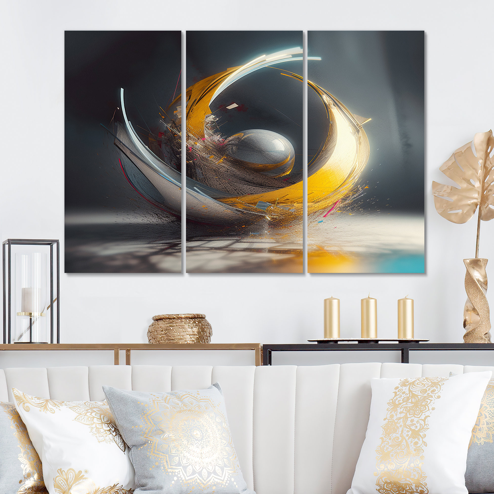 Design Art Visionary Divine Dance 3D Wave Sphere II - Abstract Fractal ...