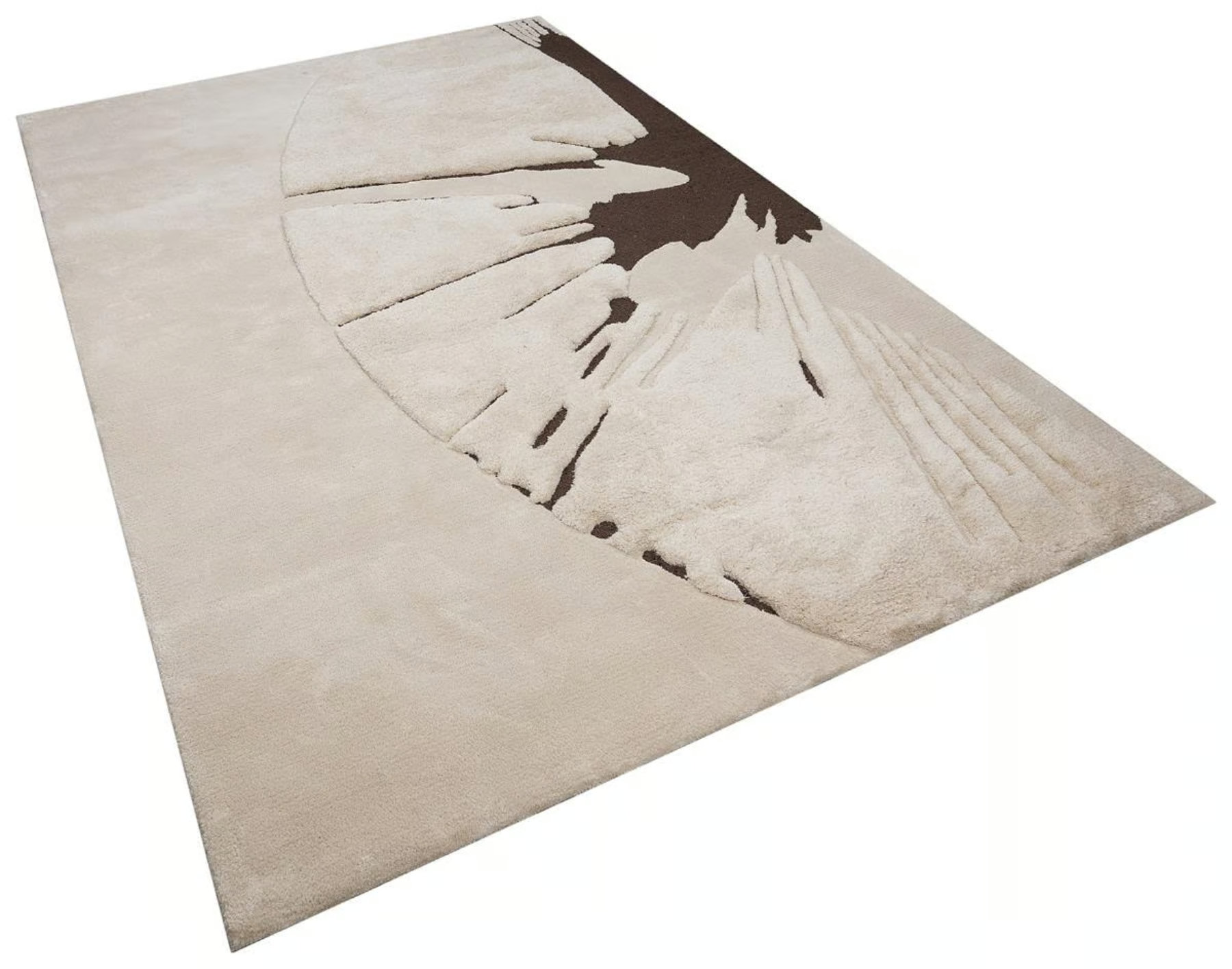 Rugpera Special Design Tufting Beige Brown Color Carpet Abstract Design ...