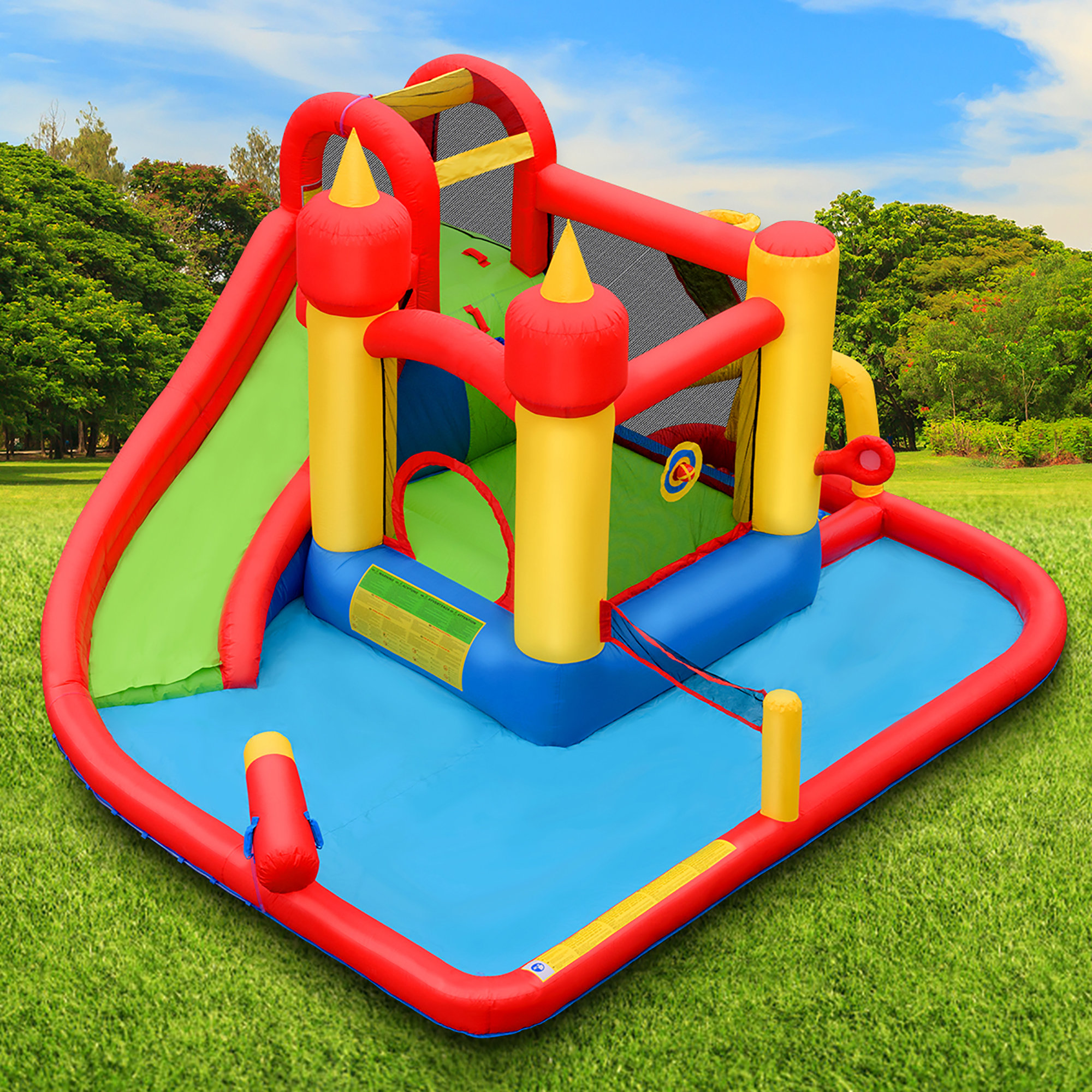 Costway 14' x 13' Bounce House with Slide - Wayfair Canada