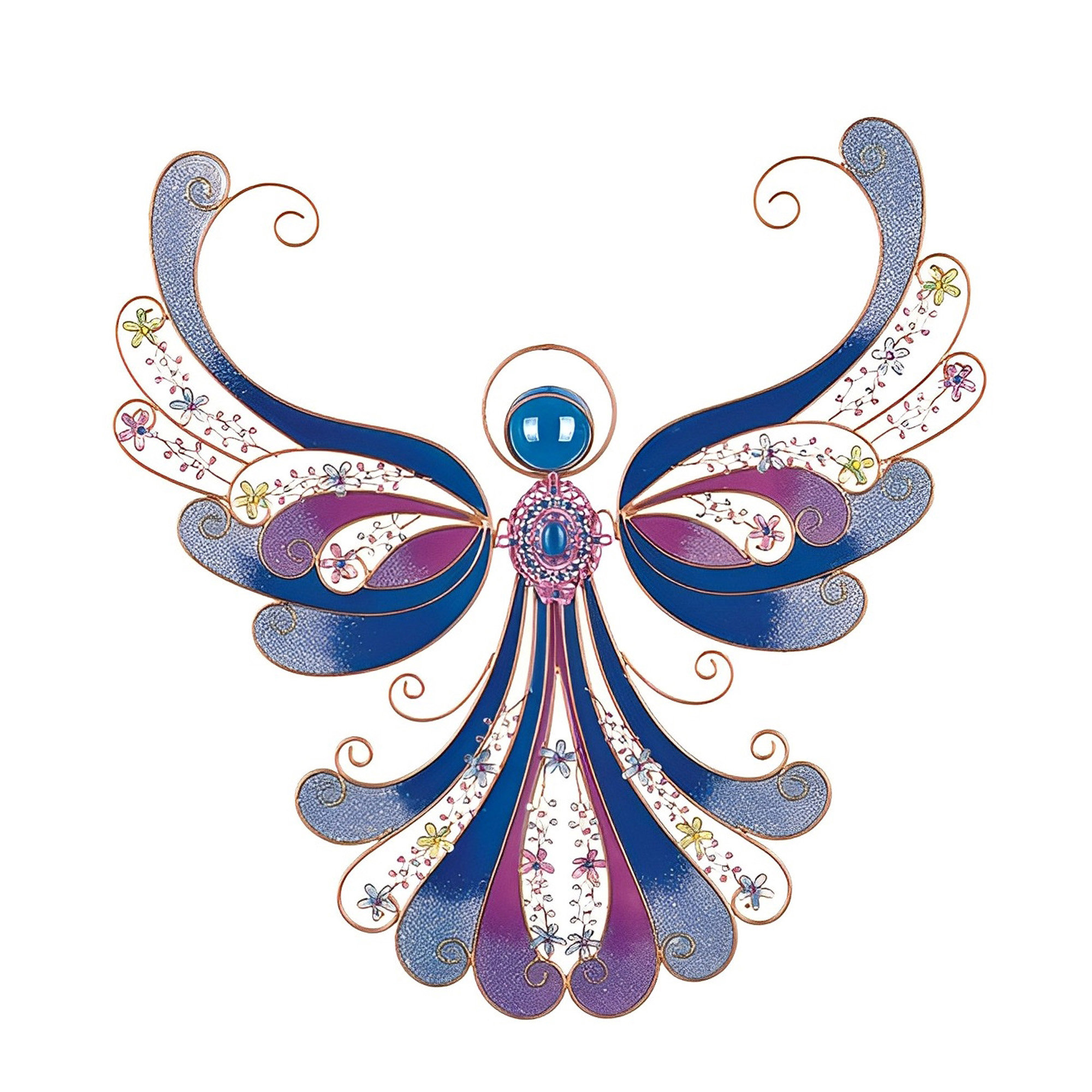 Lark Manor™ Black Angel with Wall Plaque Decor | Wayfair