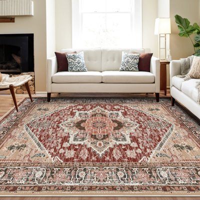 Bungalow Rose Area Rugs Indoor Non-Slip Machine Washable Rugs Soft Low ...