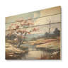 Lark Manor™ Pink Trees Blooming In Country Charm - Trees Wood Wall Art ...