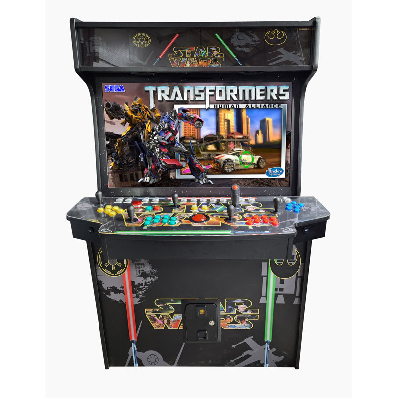 N2fun Mame/Hyperspin 43" 4K Star Wars Light Saber 4-Player Upright ...