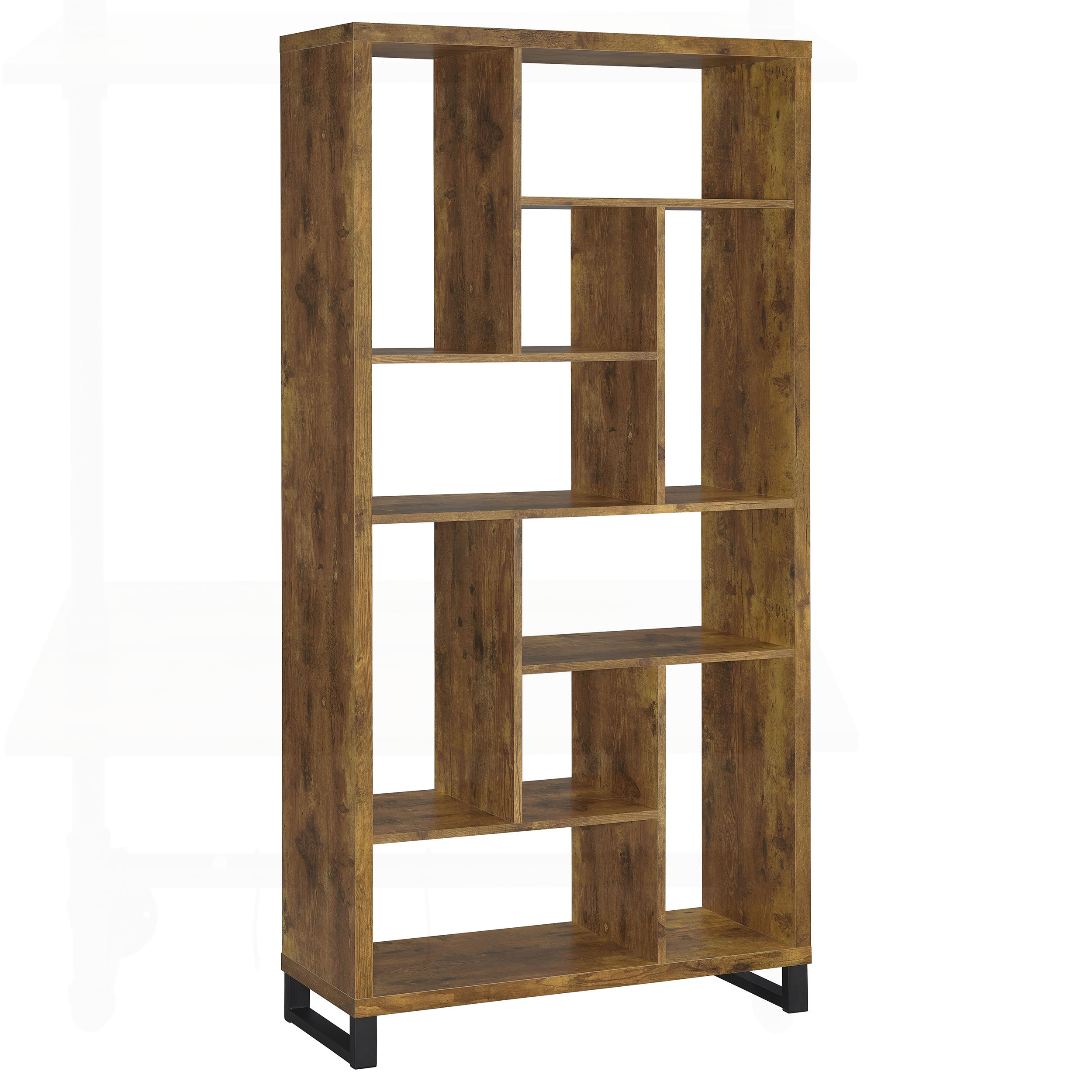 17 Stories Versatile Industrial Bookcase with Multiple Shelves for Home ...