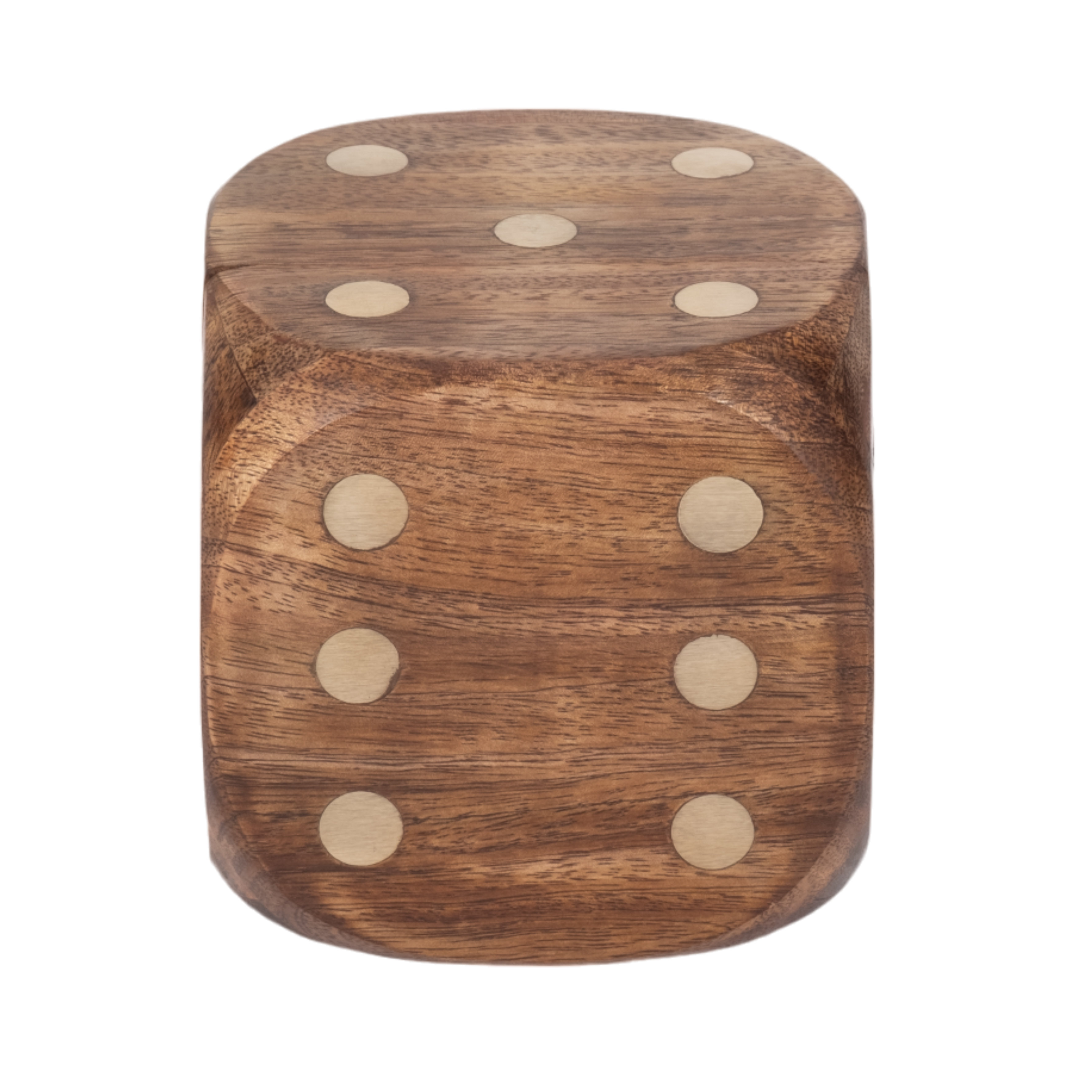 Sagebrook Home Game Set Mango Wood and Brass Dice-Shaped Storage Box ...