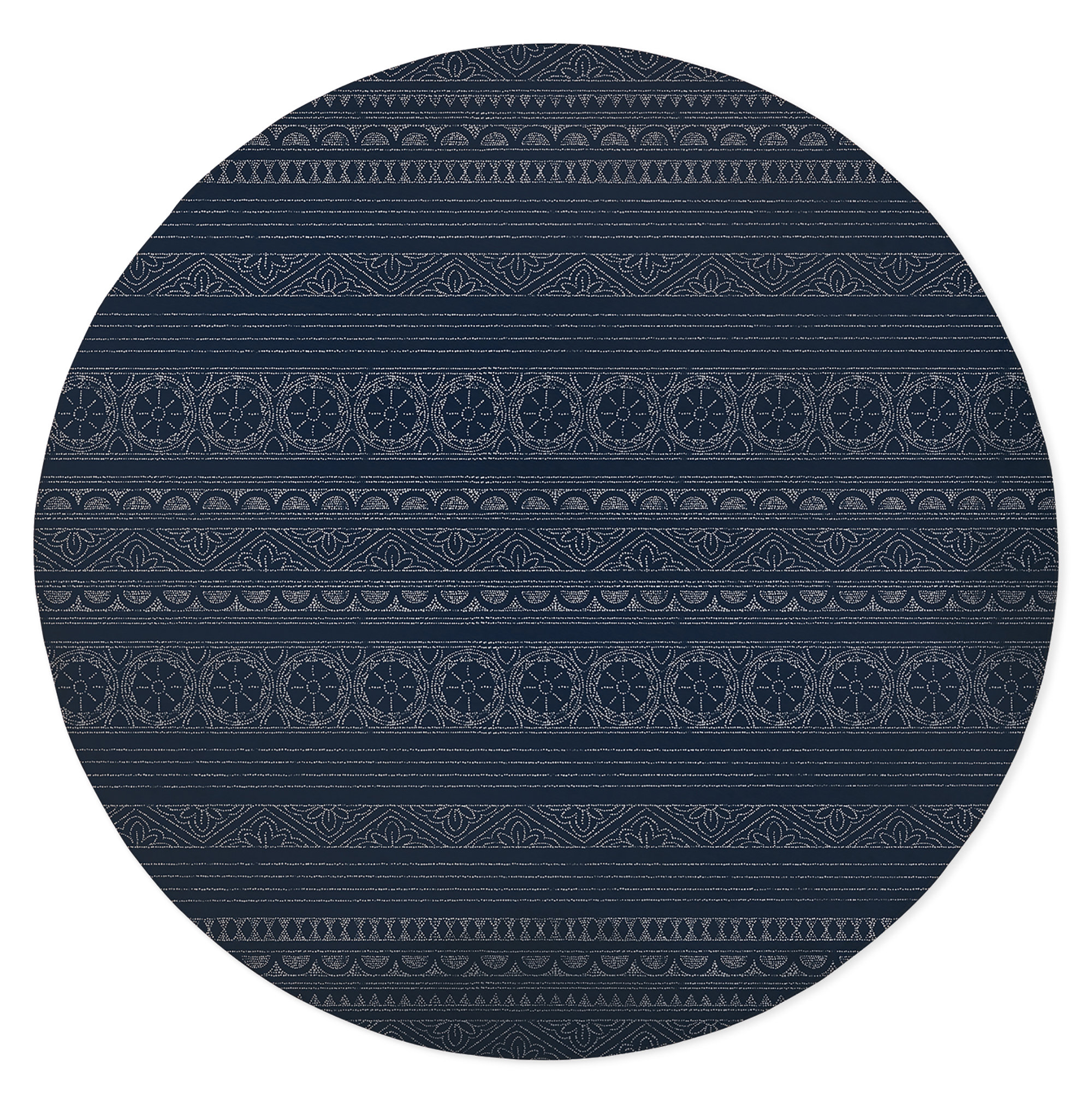 KAVKA DESIGNS Hampton Straight Round Chair Mat | Perigold