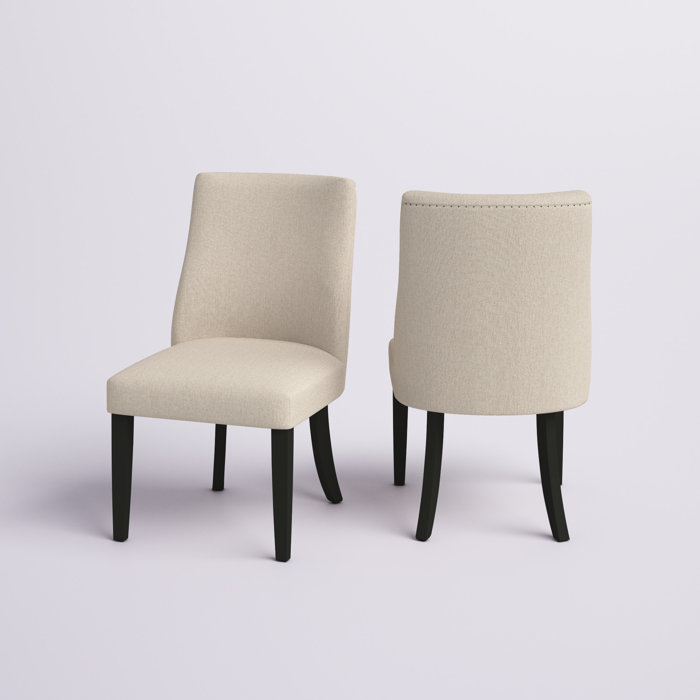 Mistana™ Upholstered Parson Chair in Cream & Reviews | Wayfair