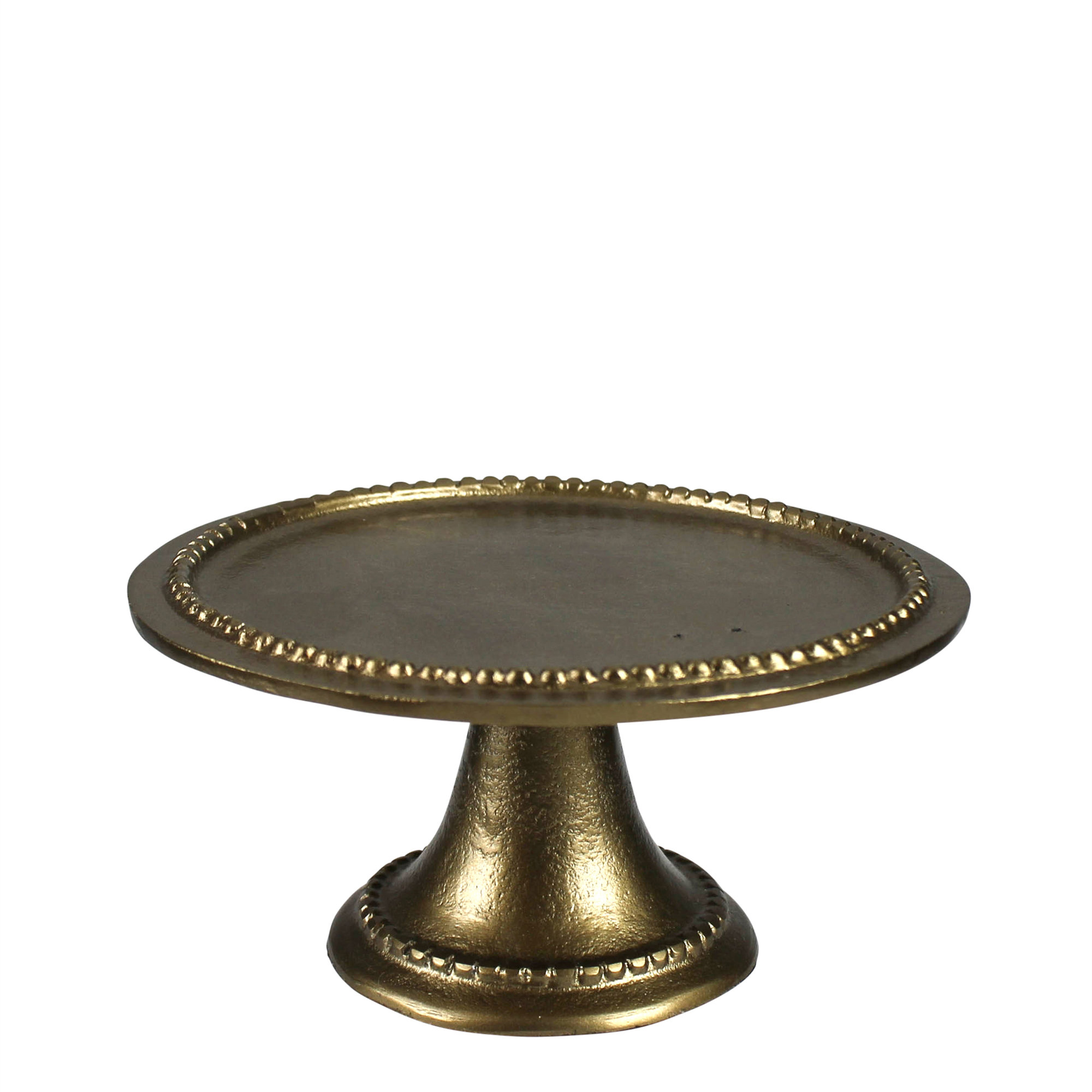 Fleur De Lis Living Bolo Cake Pedestal, Brass - Lrg - Wayfair Canada
