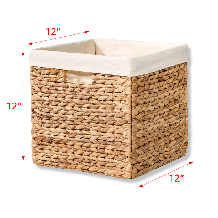 12x12 wicker storage basket online