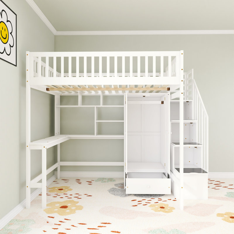 Harriet Bee Japera Slat Storage Bed | Wayfair