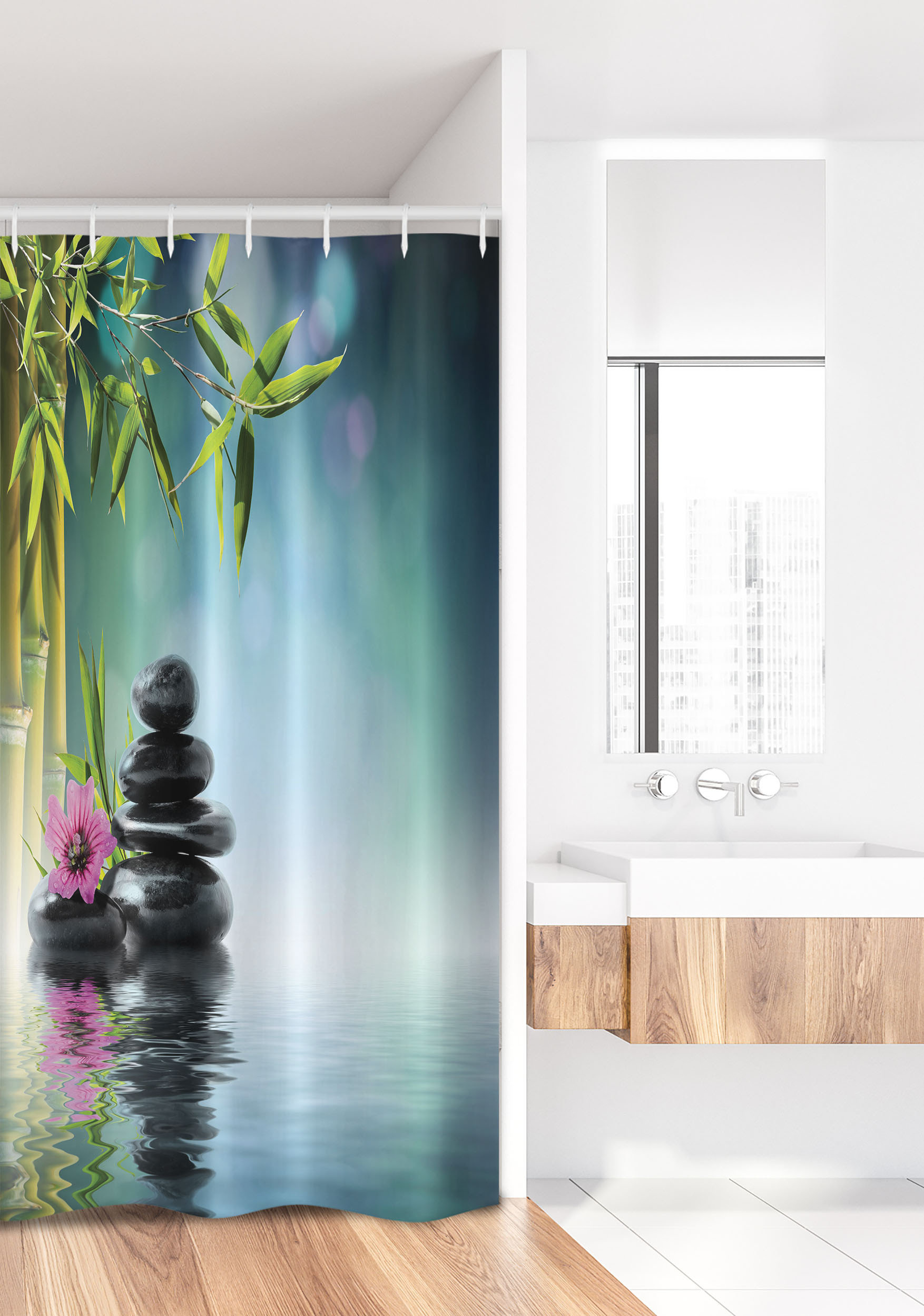 East Urban Home Dedrian Shower Curtain with Hooks Included | Wayfair