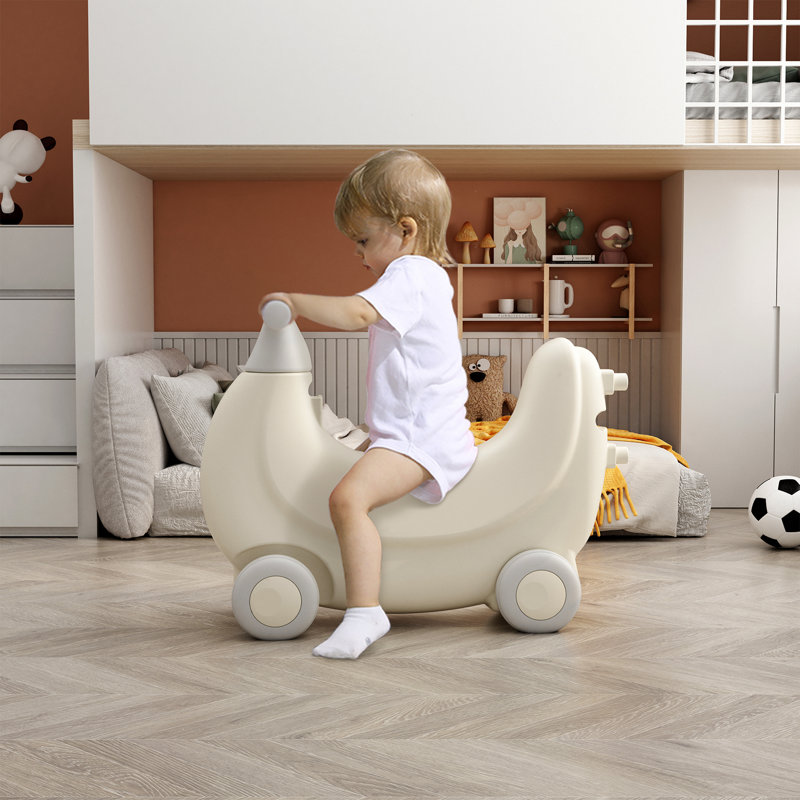 Zoomie Kids Aldonija Multifunctional Rocking Horse Balance Bike Ride ...