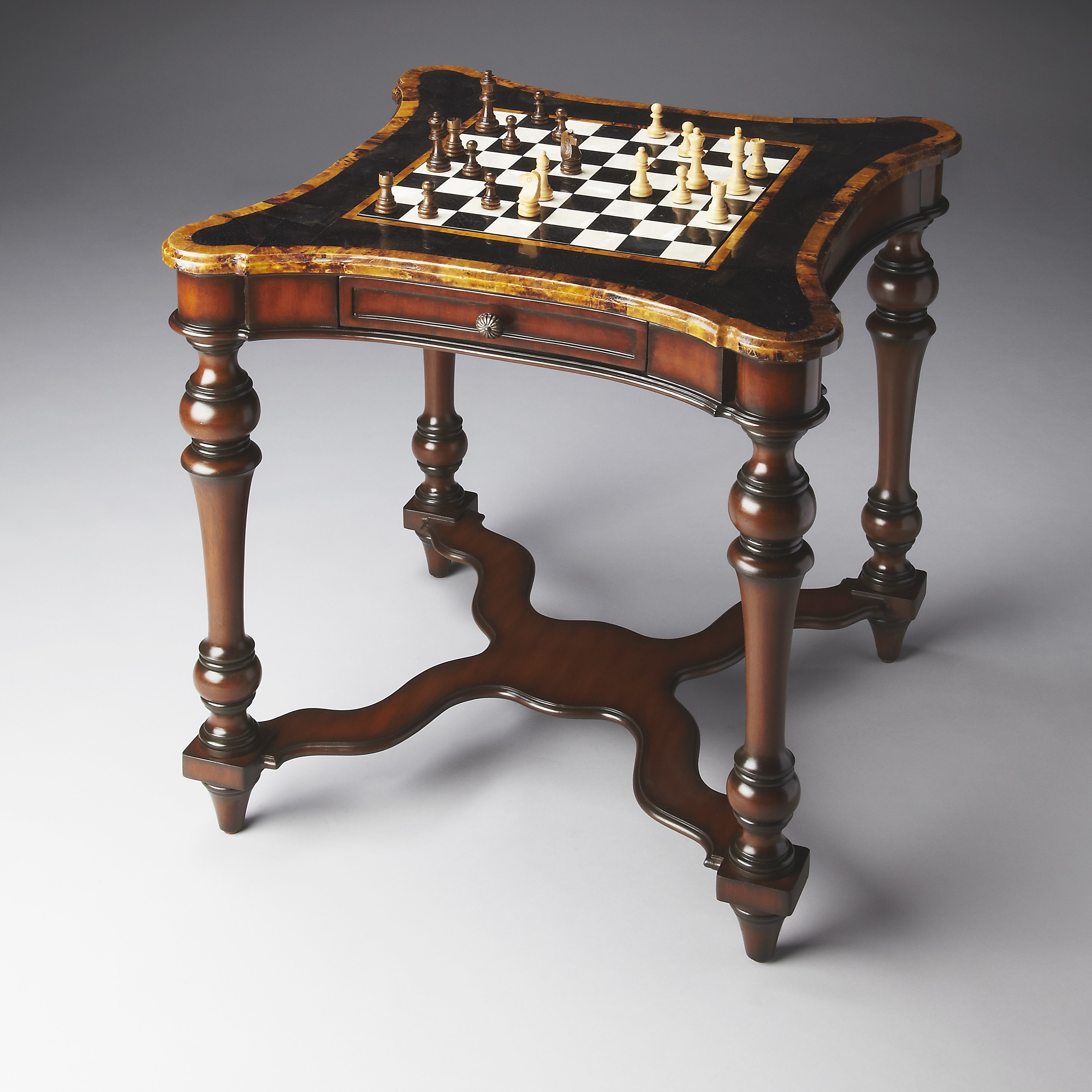 Lark Manor™ 28" Gowanda Chess Backgammon Table & Reviews | Wayfair