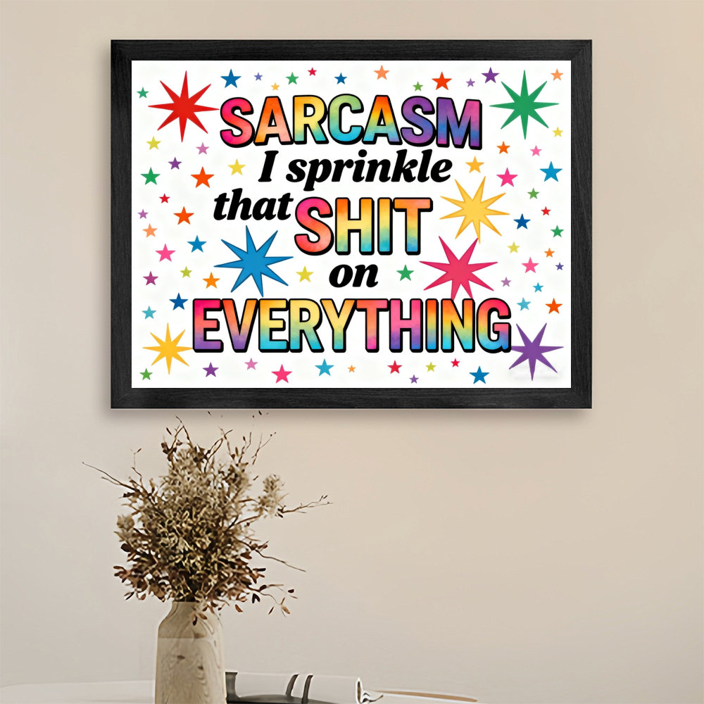 Dakota Fields Black Framed Vintage SARCASM I sprinkle that SHIT on ...