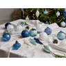 The Seasonal Aisle Set of 35 Baubles SNOWFALL Glass Blue | Wayfair.ie