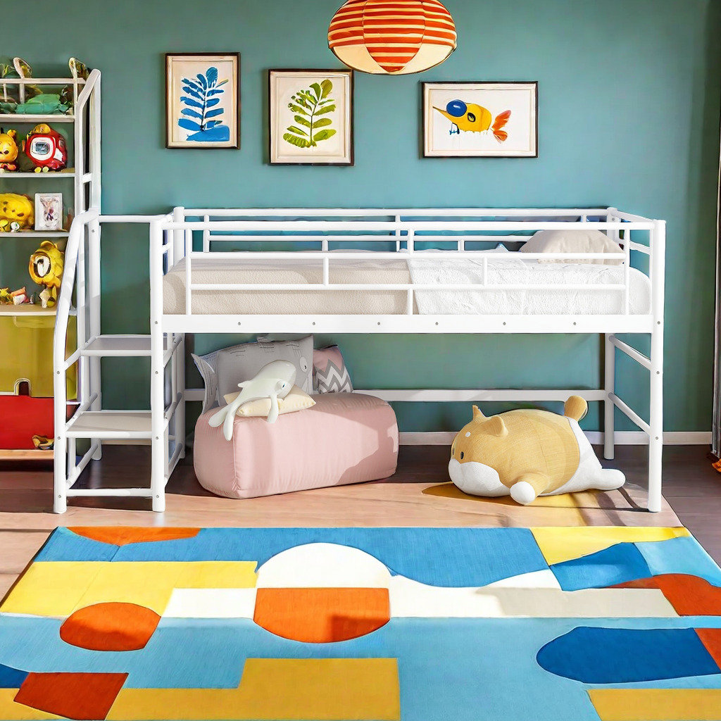 Mason & Marbles Eyad Kids Twin Loft Bed | Wayfair