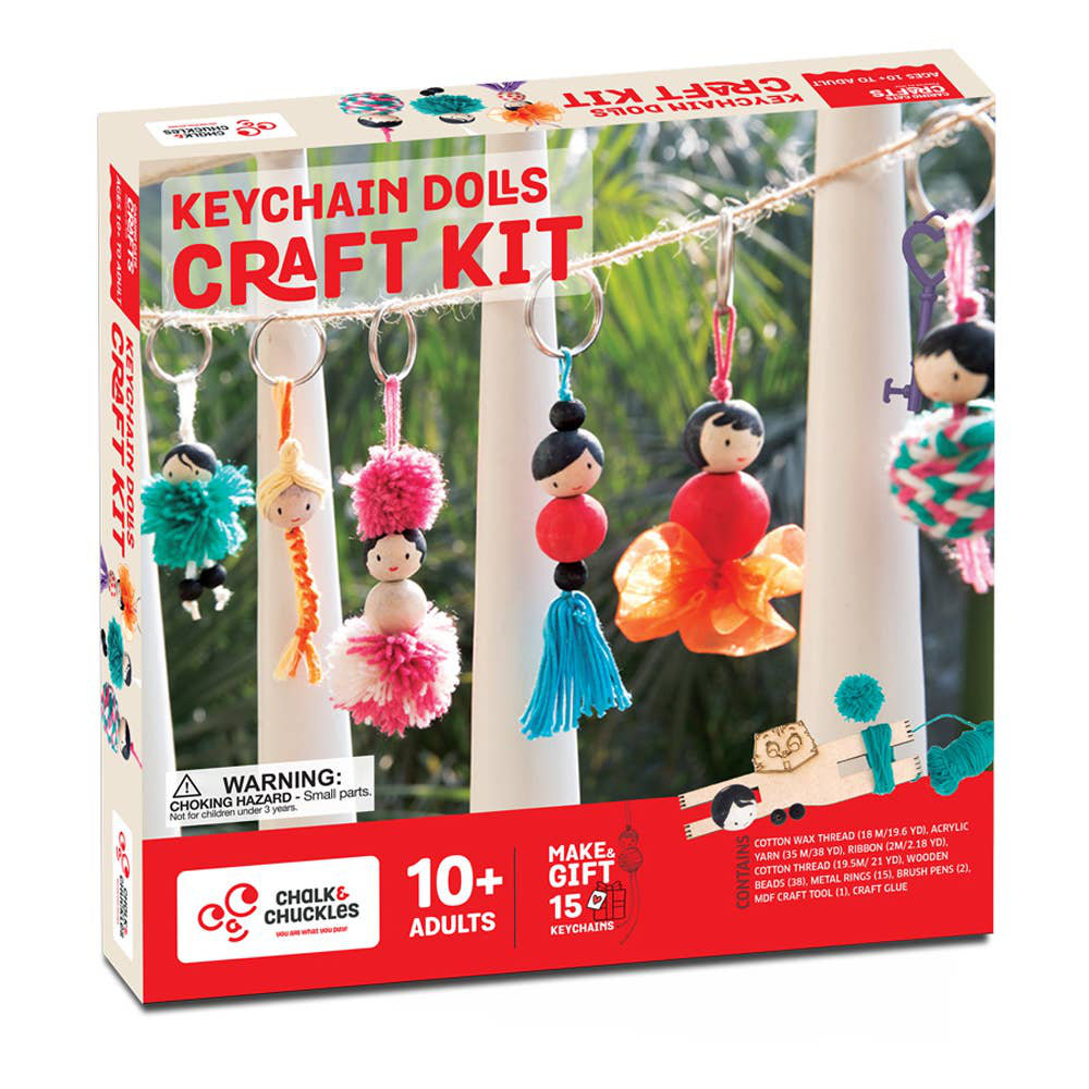 ExpoBazaar Keychain Dolls Craft Kit Unique DIY Activity Set | Wayfair