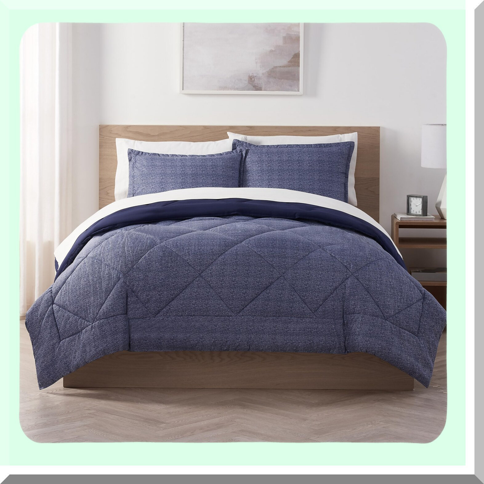 Hokku Designs Arctic Breeze 3pc Cooling Comforter Set - Reversible All ...