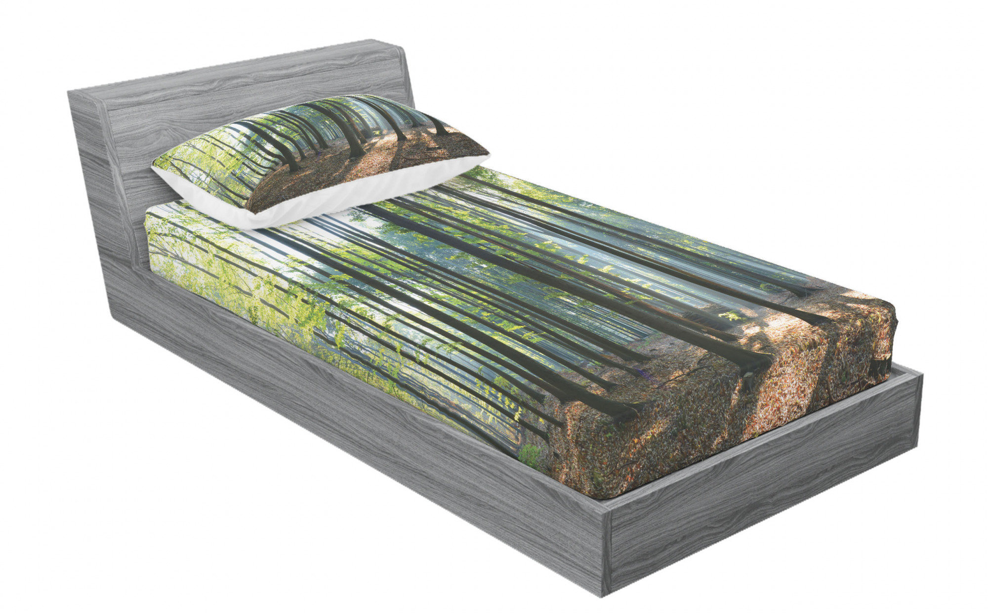 Ambesonne Forest Sheet Set | Wayfair