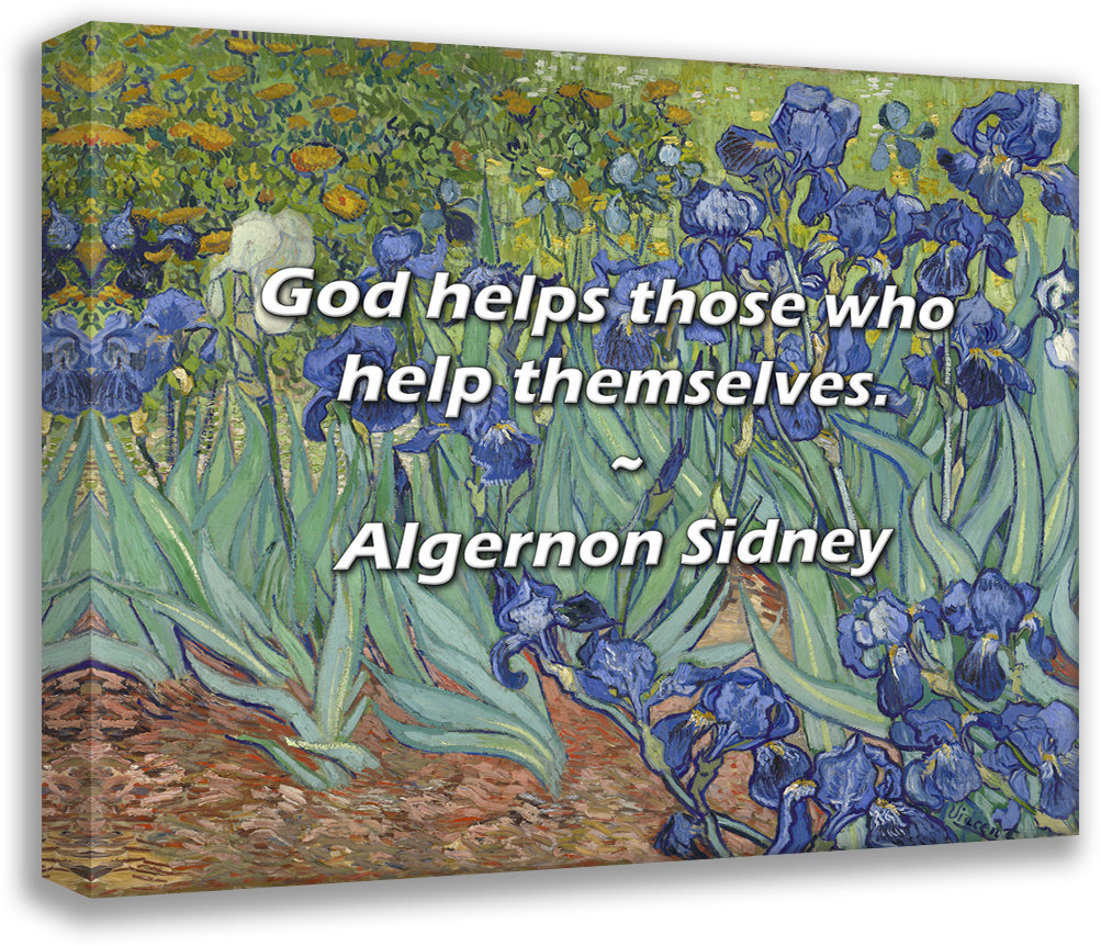 Astoria Grand Artsy Quote "God helps those who help themselves." By ...