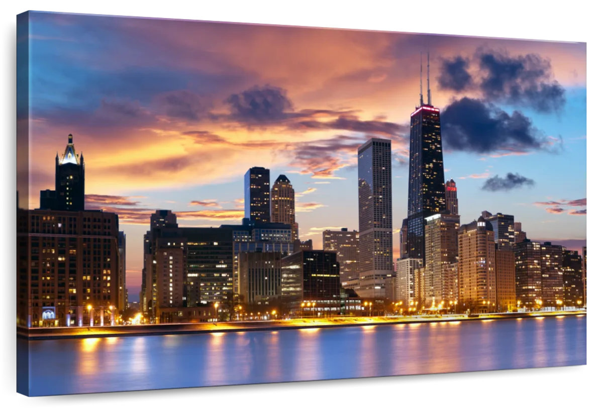 Ebern Designs Hannes Urban Chicago Skyline | Wayfair