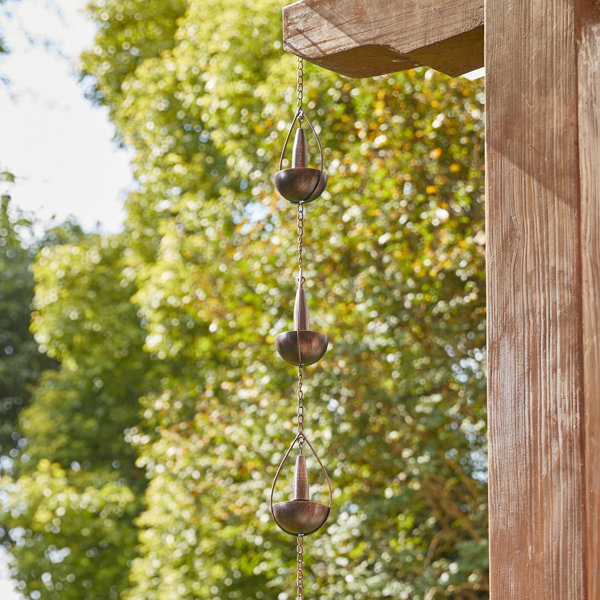 Rosalind Wheeler Calee Metal Rain Chain & Reviews | Wayfair