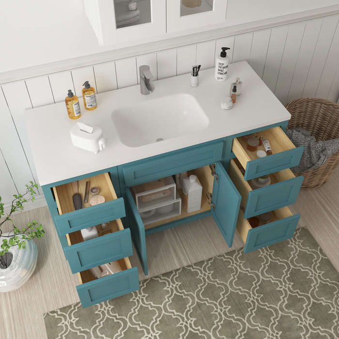 Home Beyond 54'' Single Bathroom Vanity Base Only | Wayfair