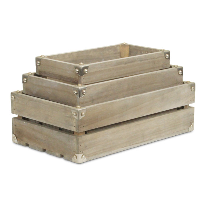 Union Rustic Solid Wood Crate Set | Wayfair