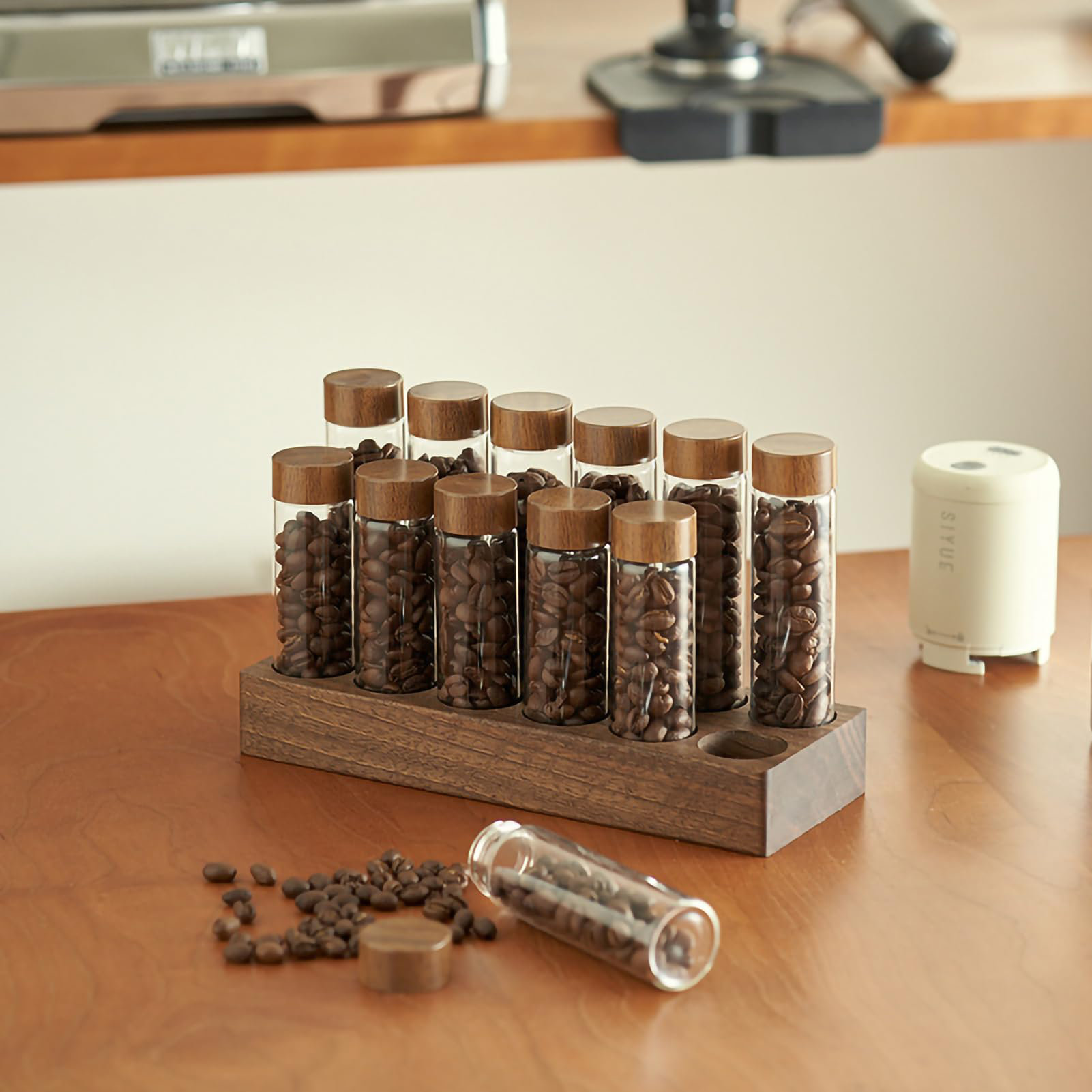 Prep & Savour Coffee Bean Jars Canisters Coffee Storage Containers ...