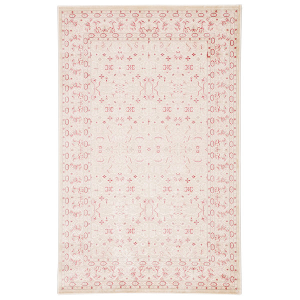 Kelly Clarkson Home Ashley Machine Woven Pink/Cream Rug & Reviews | Wayfair