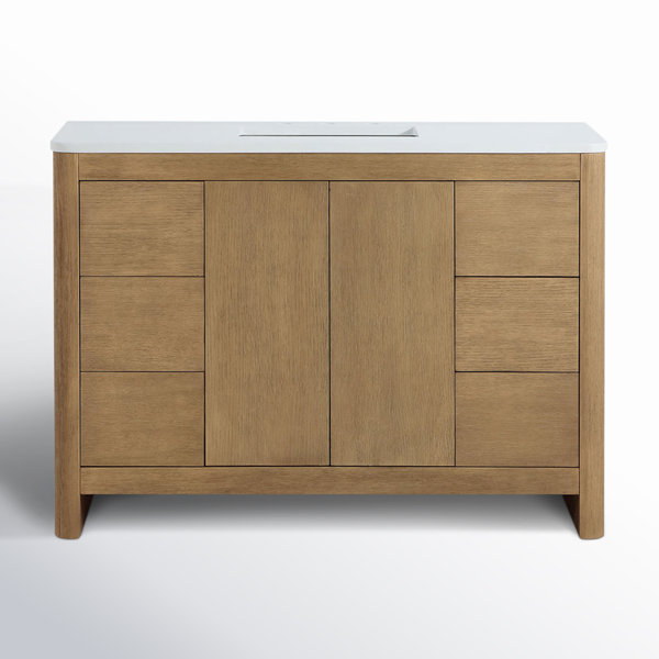 Joss & Main Raye 48'' Single Bathroom Vanity with Quartz Top & Reviews ...