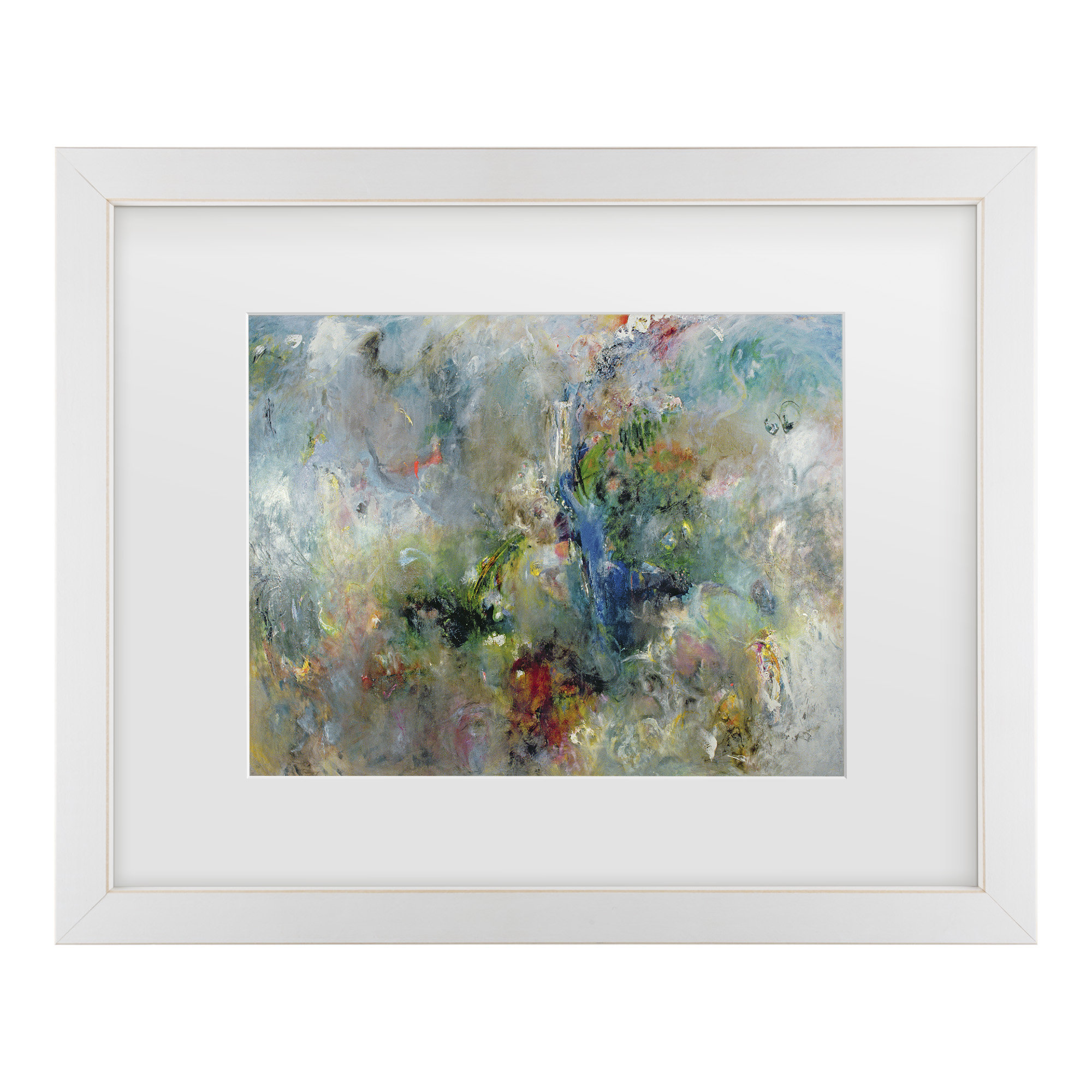 Orren Ellis Jane Deakin 'Valley Of The Waterfalls' Matted Framed Art ...