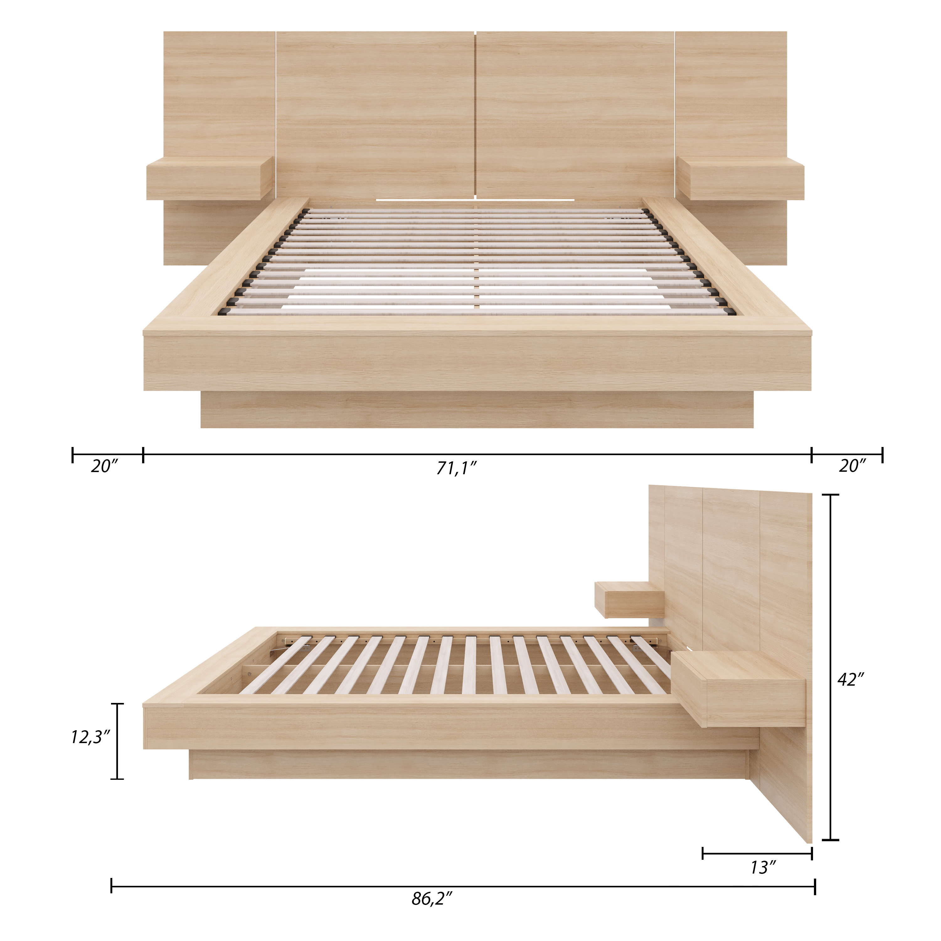 Wrought Studio™ Kaenen 4 Piece Bedroom Set & Reviews | Wayfair
